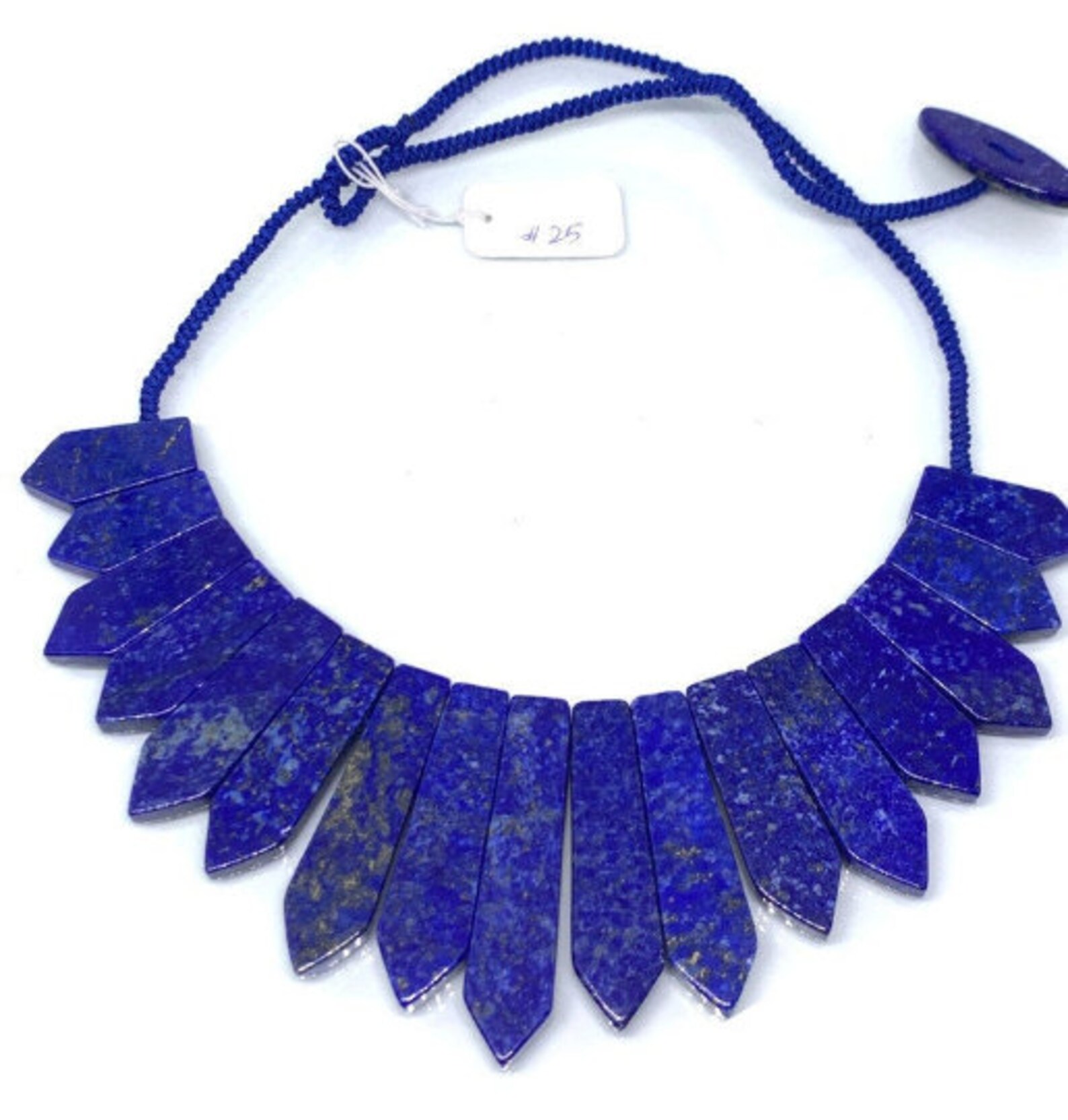 Lapis Necklace -CODE #25 -lapis Square Shape Necklace- Lapis Fancy ...