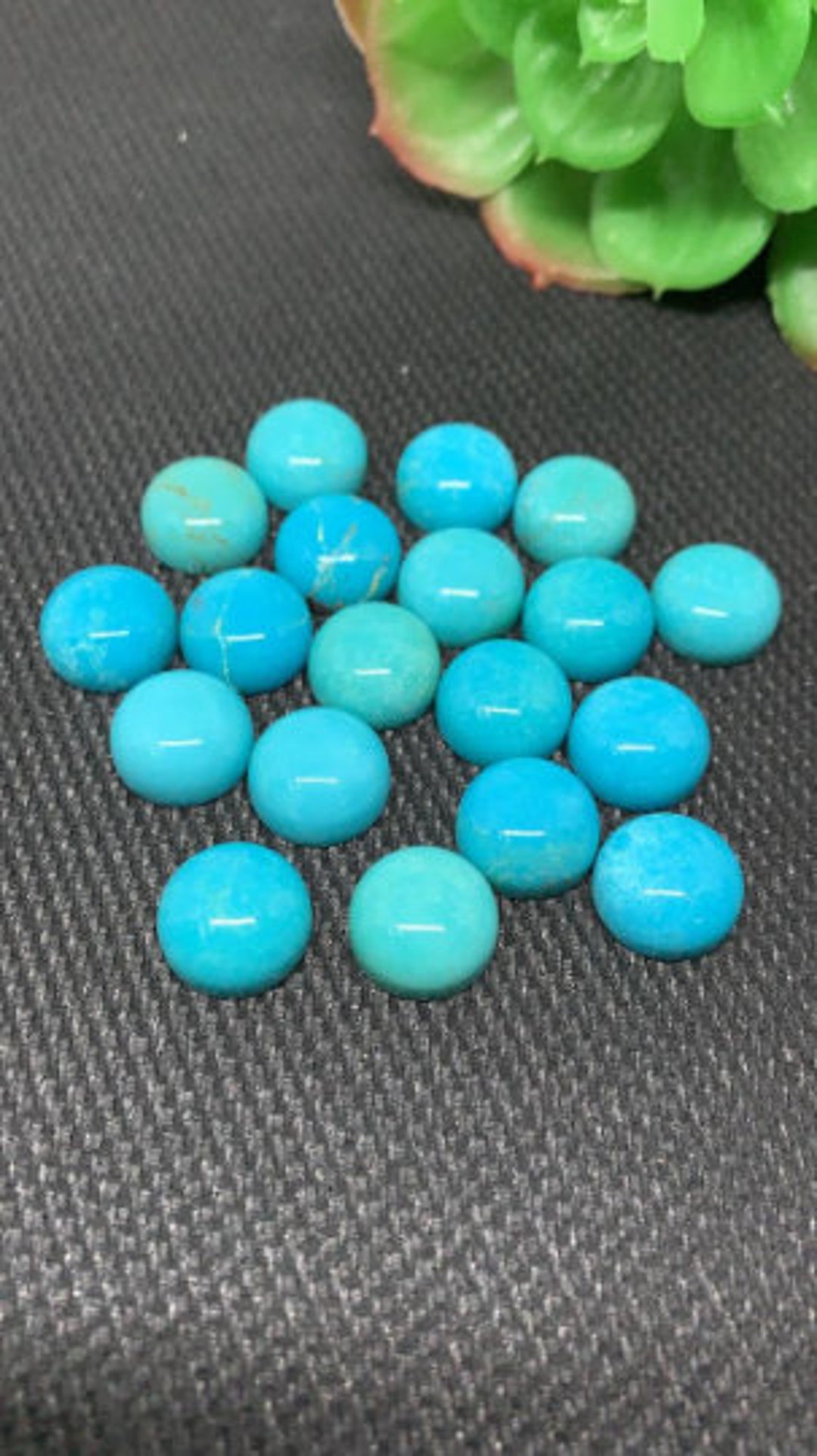 Turquoise 8 Mm Natural Turquoise Cabs- Quality AAA- Gemstone Cabs Pack ...