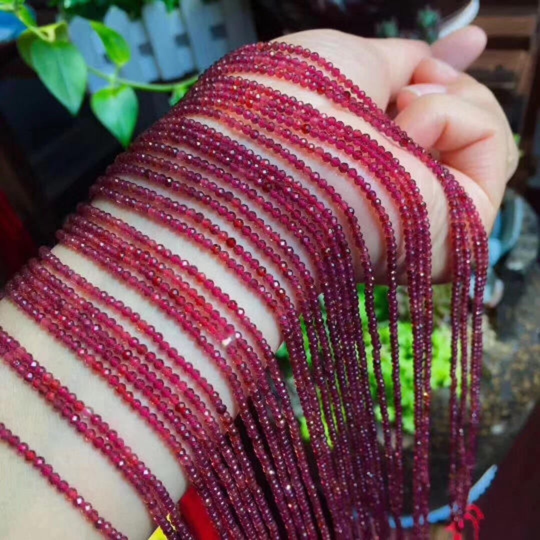 Garnet Faceted 2.5mm, Red Garnet Round Faceted, Faceted Top Quality ...