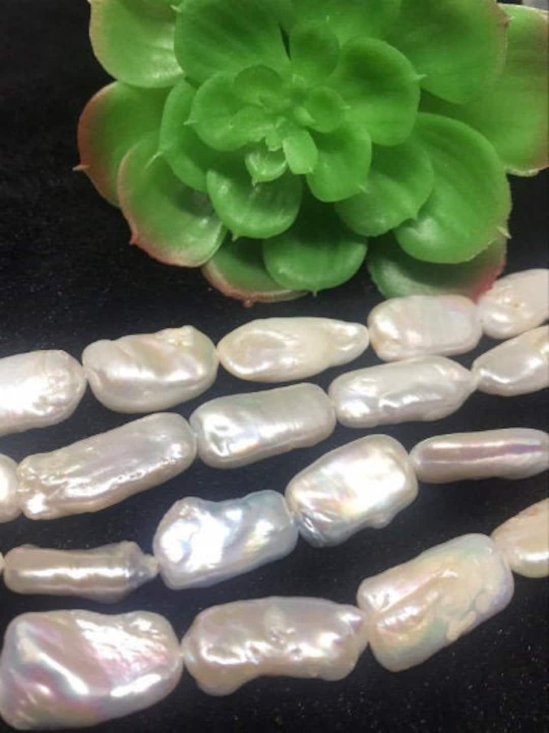 Pearl Rectangle Shape -AAA Quality- Length 40 Cm- Size 13X20 M Good ...