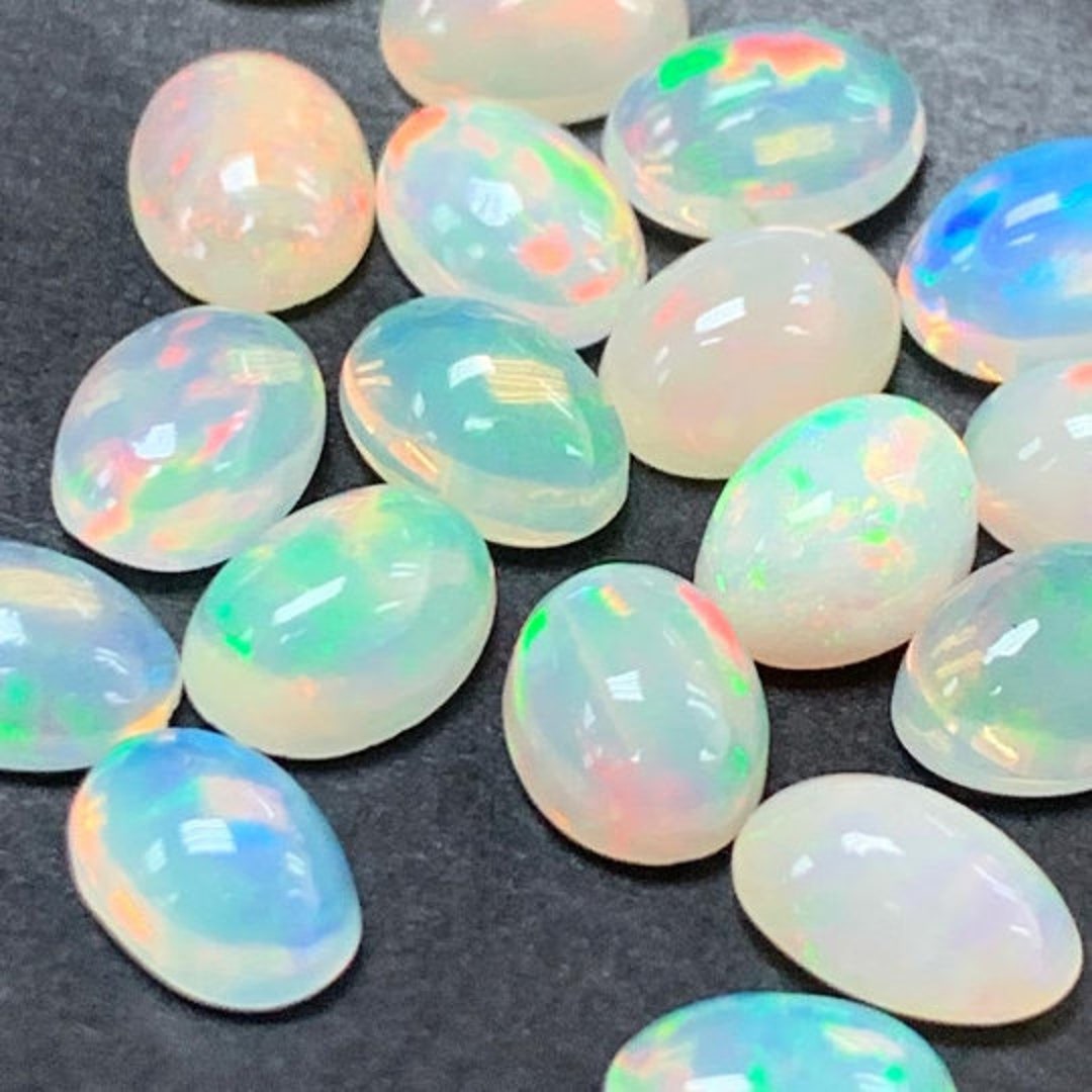 Ethiopian Opal Cabs 5x7 Mm Size Pack of 2 Pieces -code #06- AAAA ...