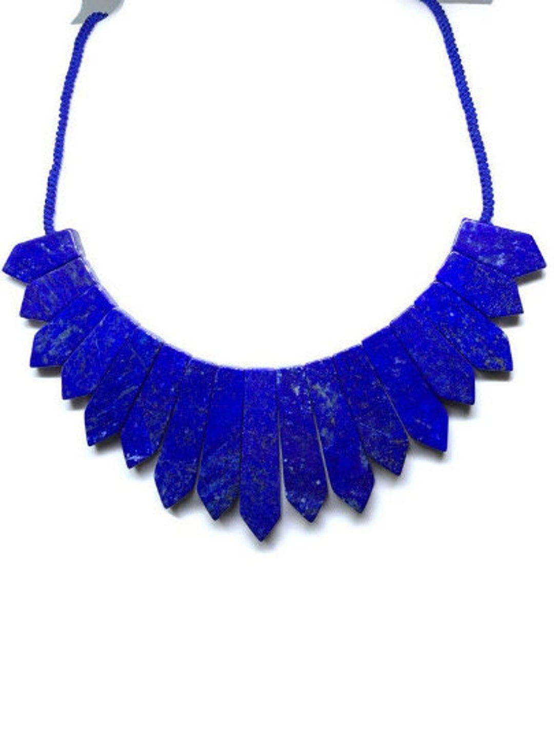 Lapis Necklace -CODE #24 -lapis Square Shape Necklace- Lapis Fancy ...