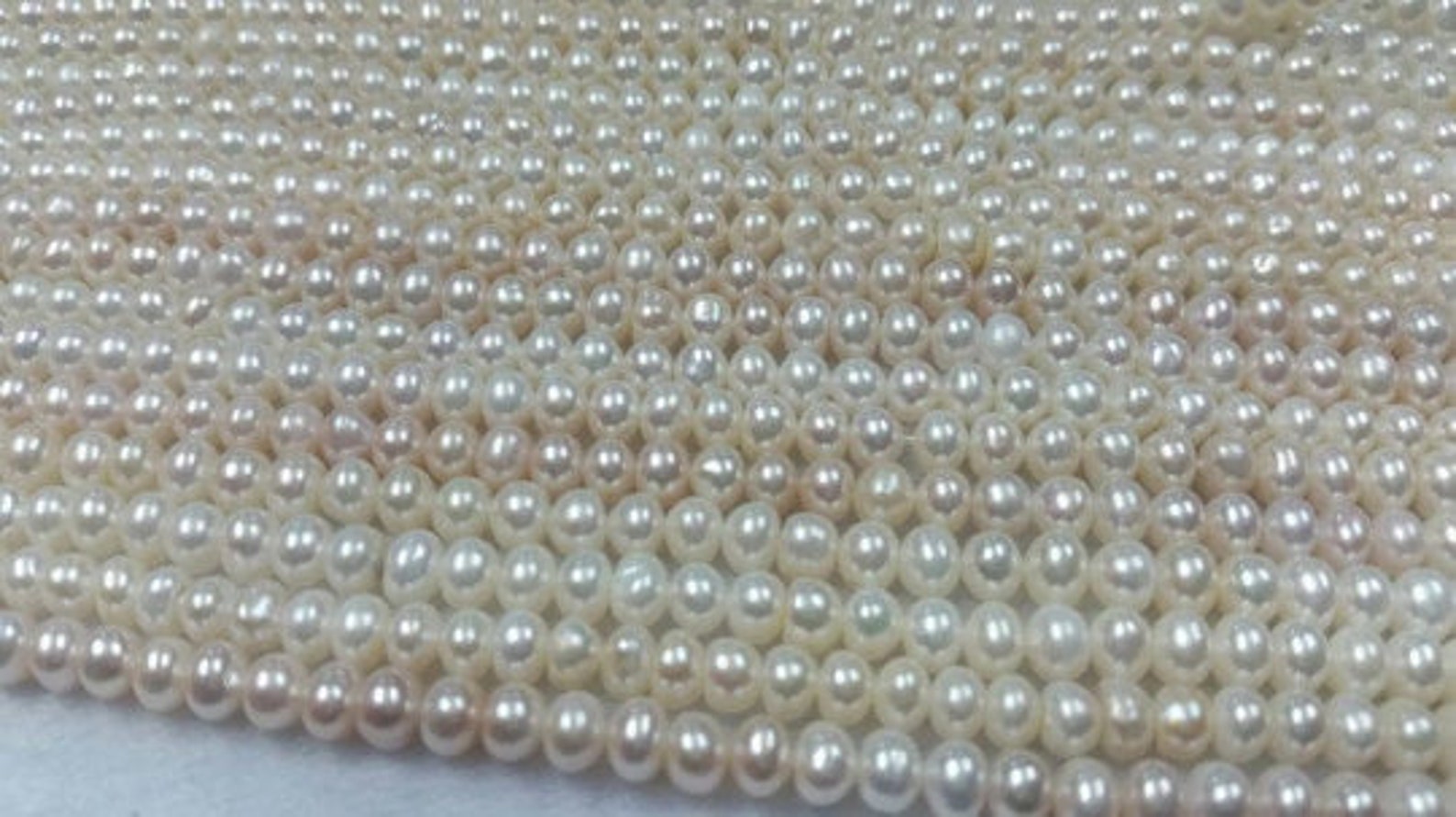 5MM Freshwater Cultured Button Shape Pearl .natural Freshwater - Etsy