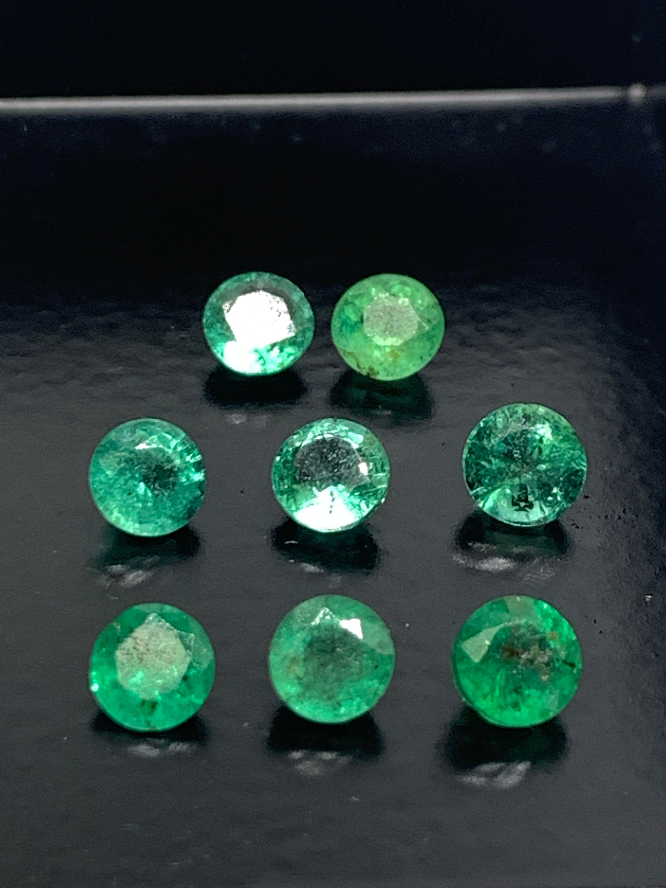 Emerald Round Faceted 5 Mm Size Pack of 1 Piece Natural | Etsy