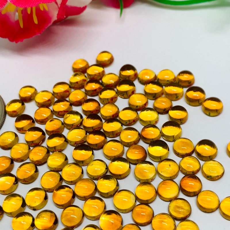 Natural Cabachon Citrine - Etsy