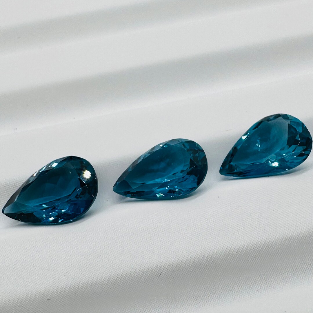 Blue Topaz Faceted Pear 10x14 Mm - Pack of 1 Piece - AAA Quality ...