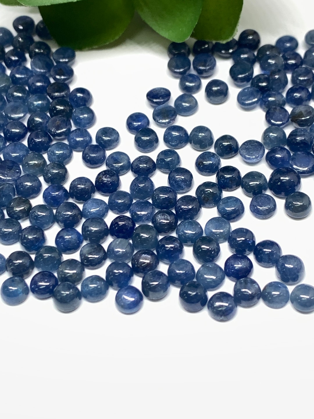 Blue Sapphire Cabochon 3 Mm Size -pack of 6 Pcs -AAA Quality Sapphire ...