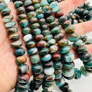 Peruvian Opal Roundel Beads • 7- 15 Mm Size • Length 16 Inch • AAA ...