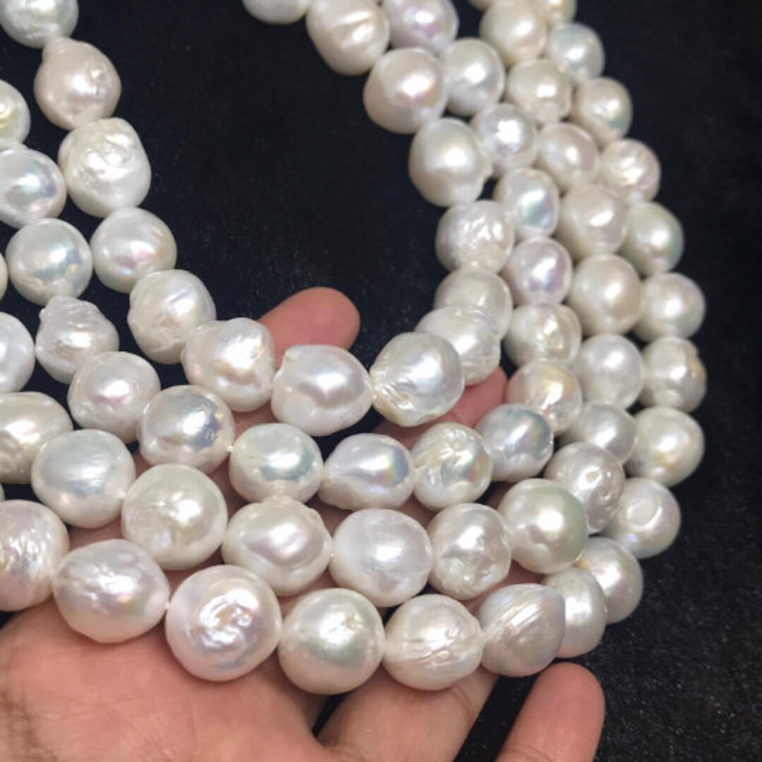 Pearl Baroque Shape -AAA Quality - Length 40 Cm- Size 14-X 16 M Approx ...