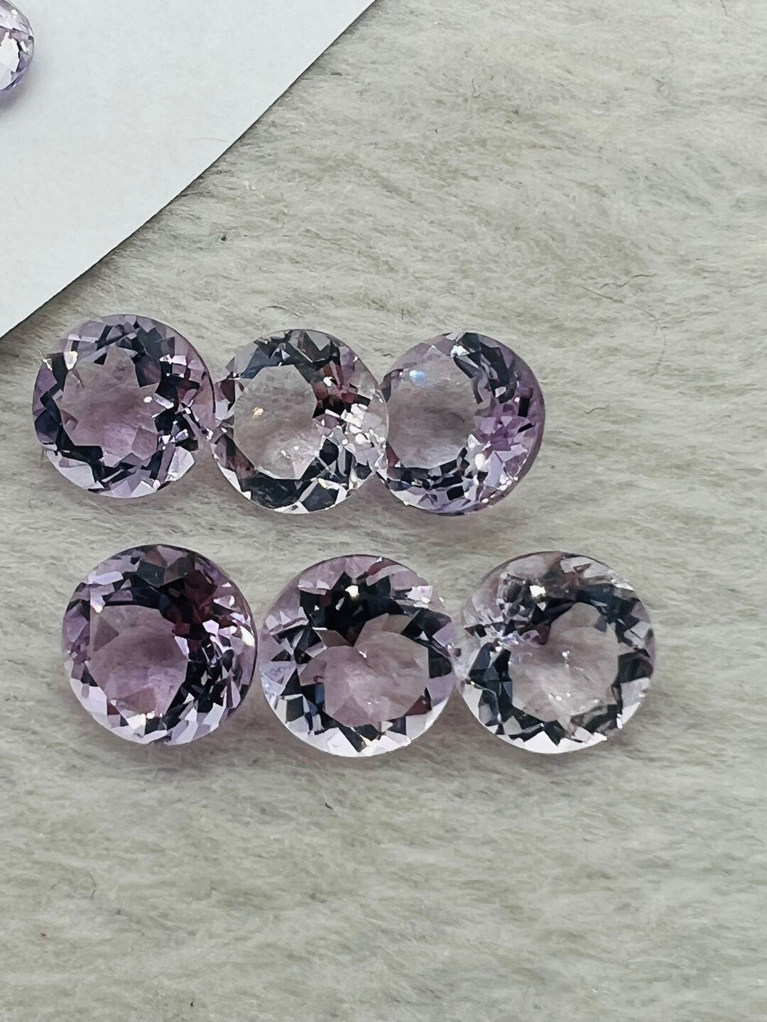 Pink Amethyst 10MM Round Cut Stone Pack of 2 Pc - Natural Amethyst ...