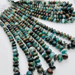 Peruvian Opal Roundel Beads • 7- 15 Mm Size • Length 16 Inch • AAA ...