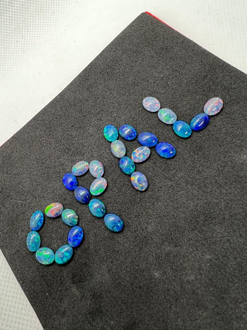 Australian Opal 8X6 Mm Cabs, Pack of 4 Pieces -AAA Quality, Opal ...