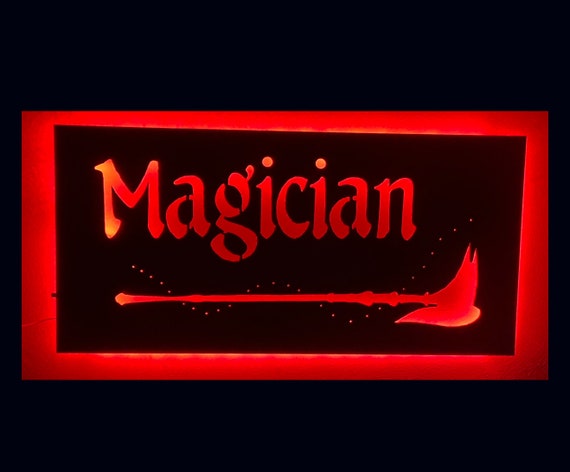 EverQuest Inspired Magician LED Lit Wall Sign | Etsy