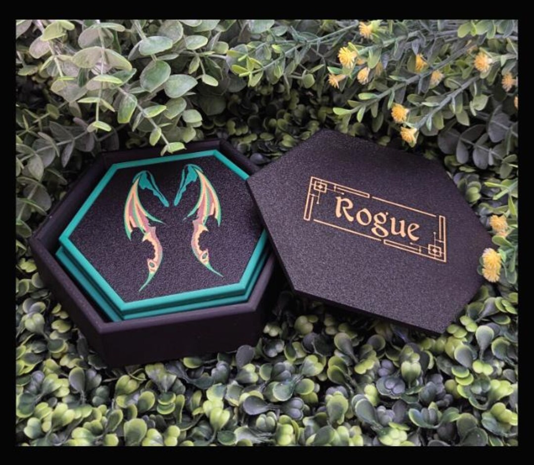 Everquest Inspired Rogue 3d Printed Drink Coasters - Personalizable ...
