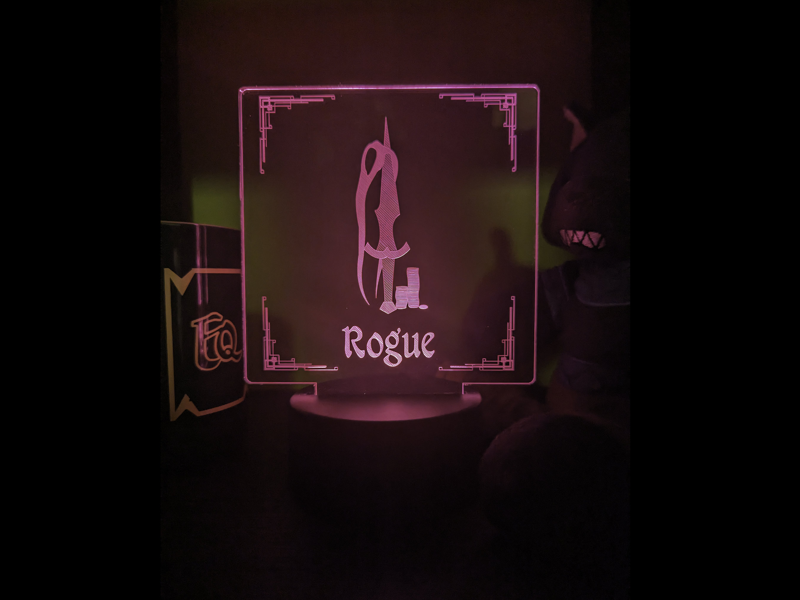 Everquest Inspired Rogue LED Acrylic Desk Light Night Light - Etsy