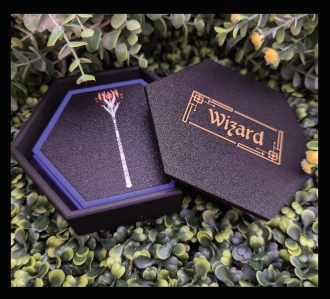 Everquest Inspired Wizard 3d Printed Drink Coasters - Personalizable ...