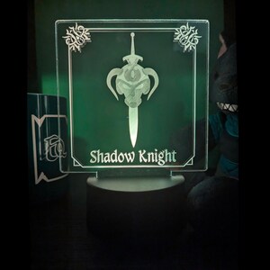 Everquest Inspired Shadow Knight LED Acrylic Desk Light Night Light - Etsy