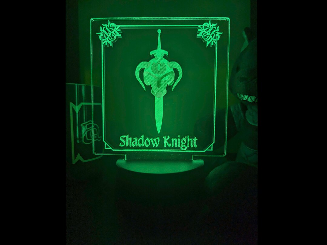 Everquest Inspired Shadow Knight LED Acrylic Desk Light Night Light - Etsy