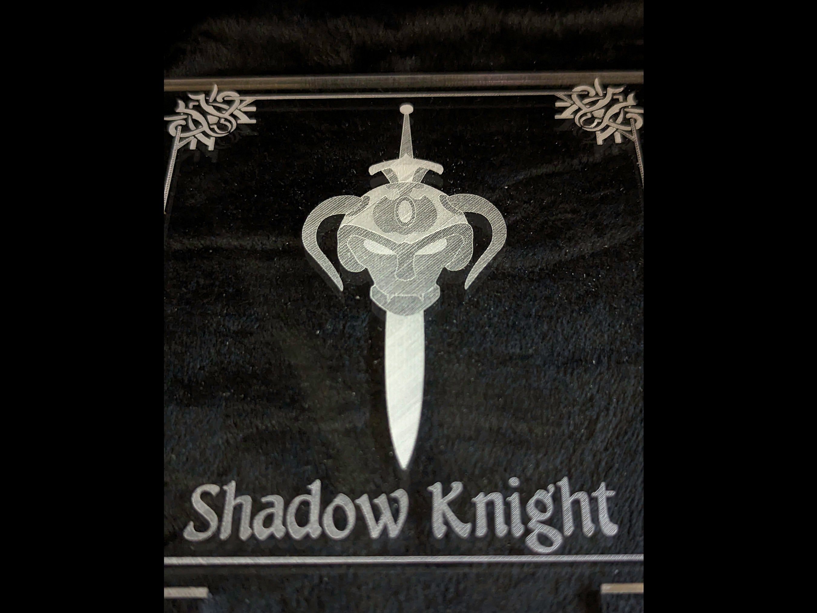 Everquest Inspired Shadow Knight LED Acrylic Desk Light Night Light - Etsy