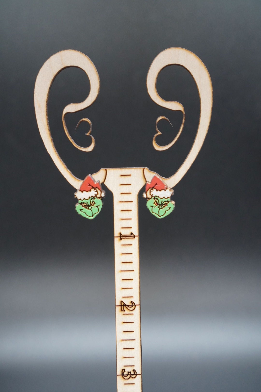 Grinch, Laser Cut, Hand Painted, Recycled Maple, Light Weight, Wooden ...