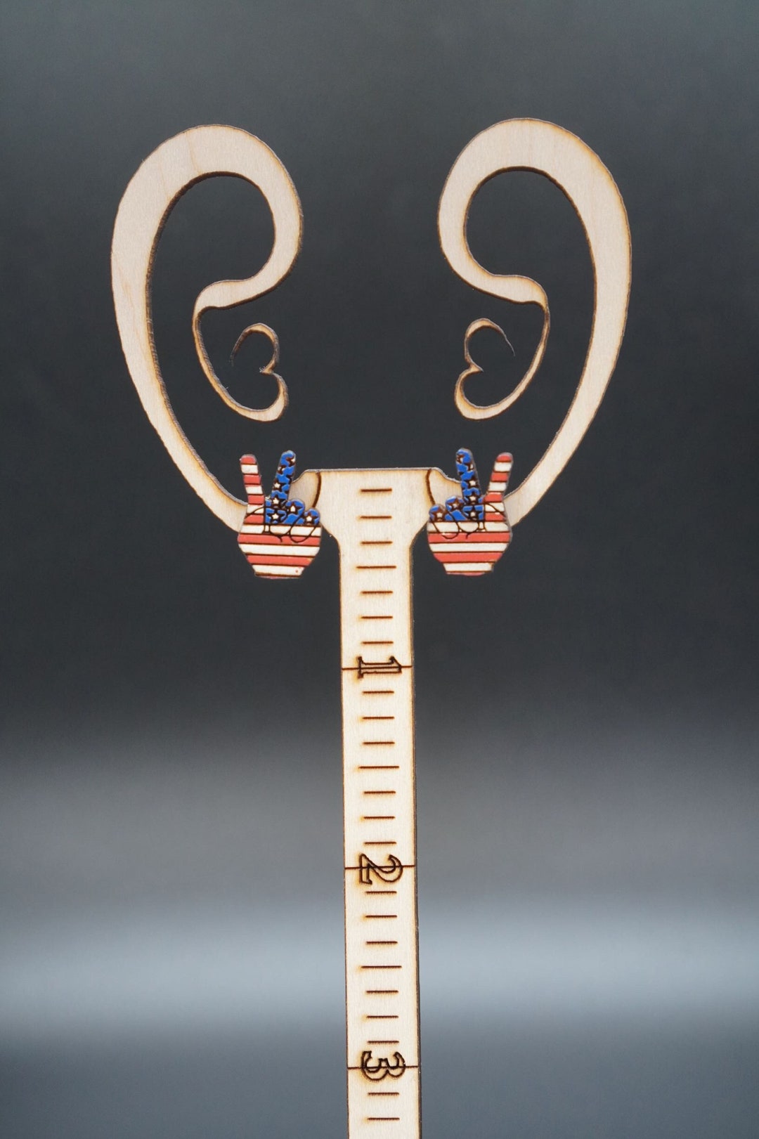 Peace Sign Laser Cut, Hand Painted, Recycled Maple, Light Weight ...