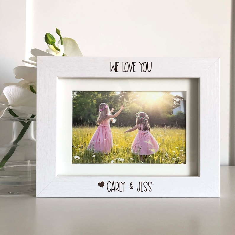 We Love You Picture Frame, Custom Names Picture Frame, Gift for ...