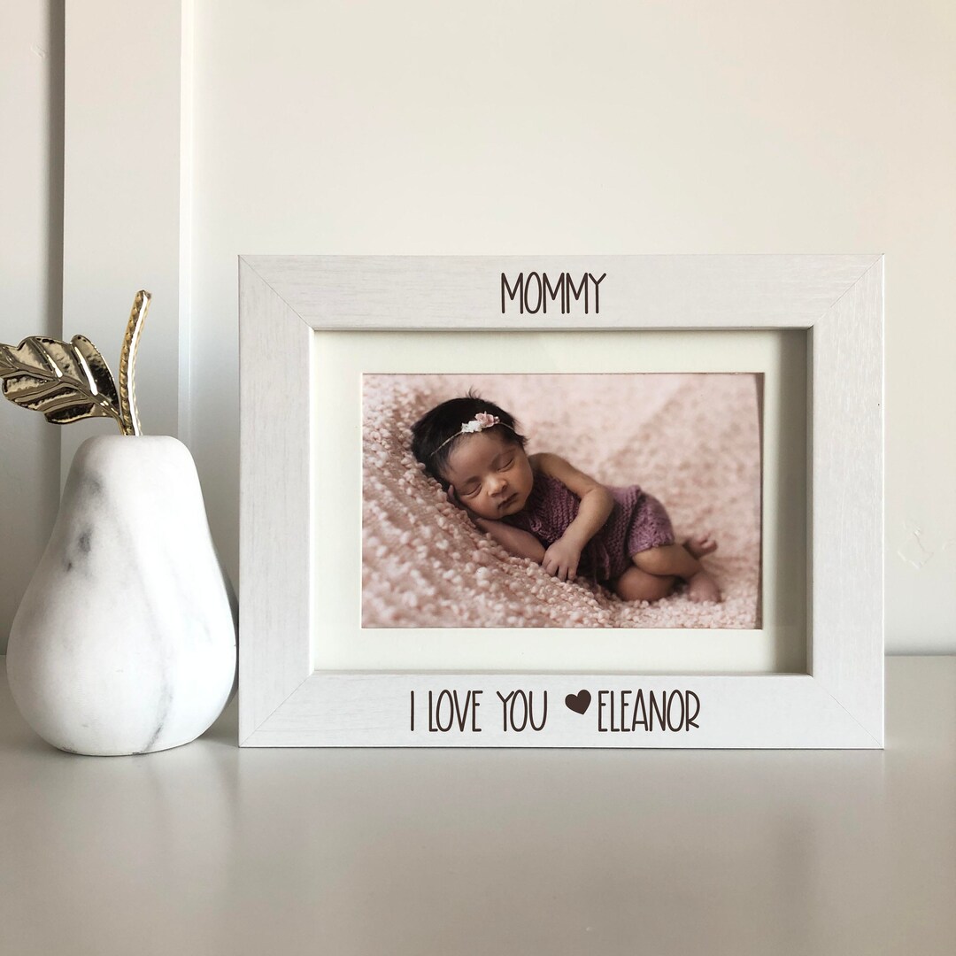 Engraved Mommy I Love You Picture Frame, Custom Engraved Picture Frame ...