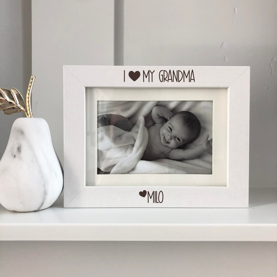Grandma I Love You Picture Frame, Custom Gift to Grandma, Grandma ...