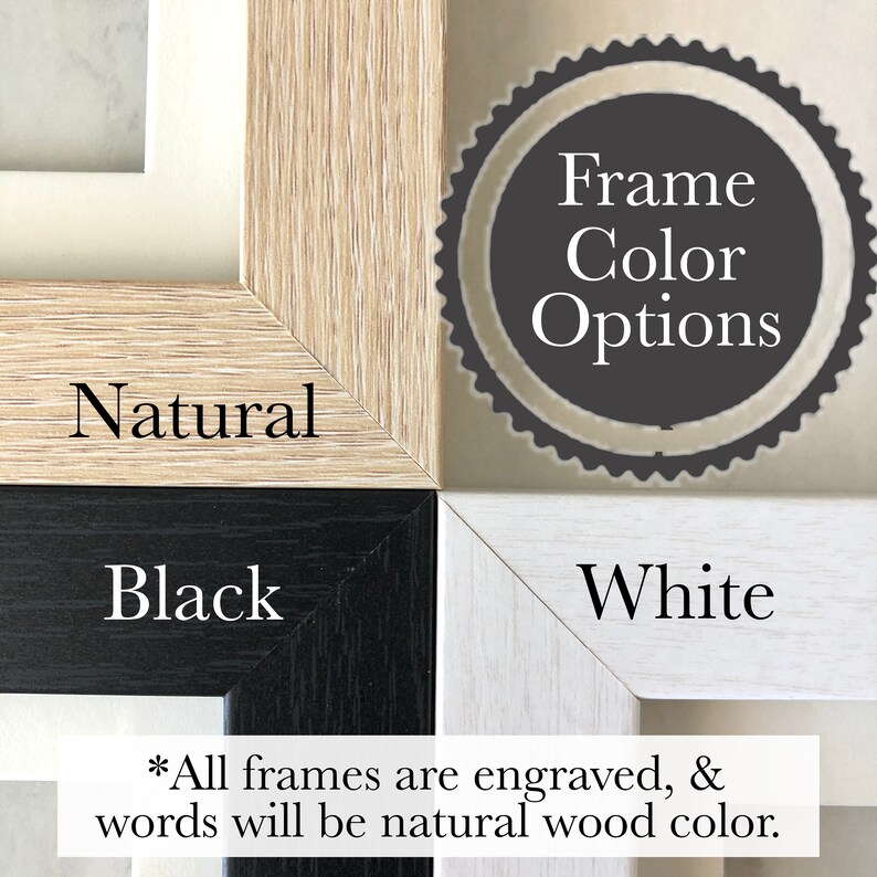 We Love You Picture Frame Custom Names Picture Frame Gift - Etsy