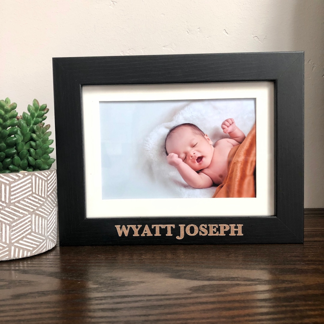Kid Name Picture Frame Gift, Personalized Name Picture Frames, Engraved ...