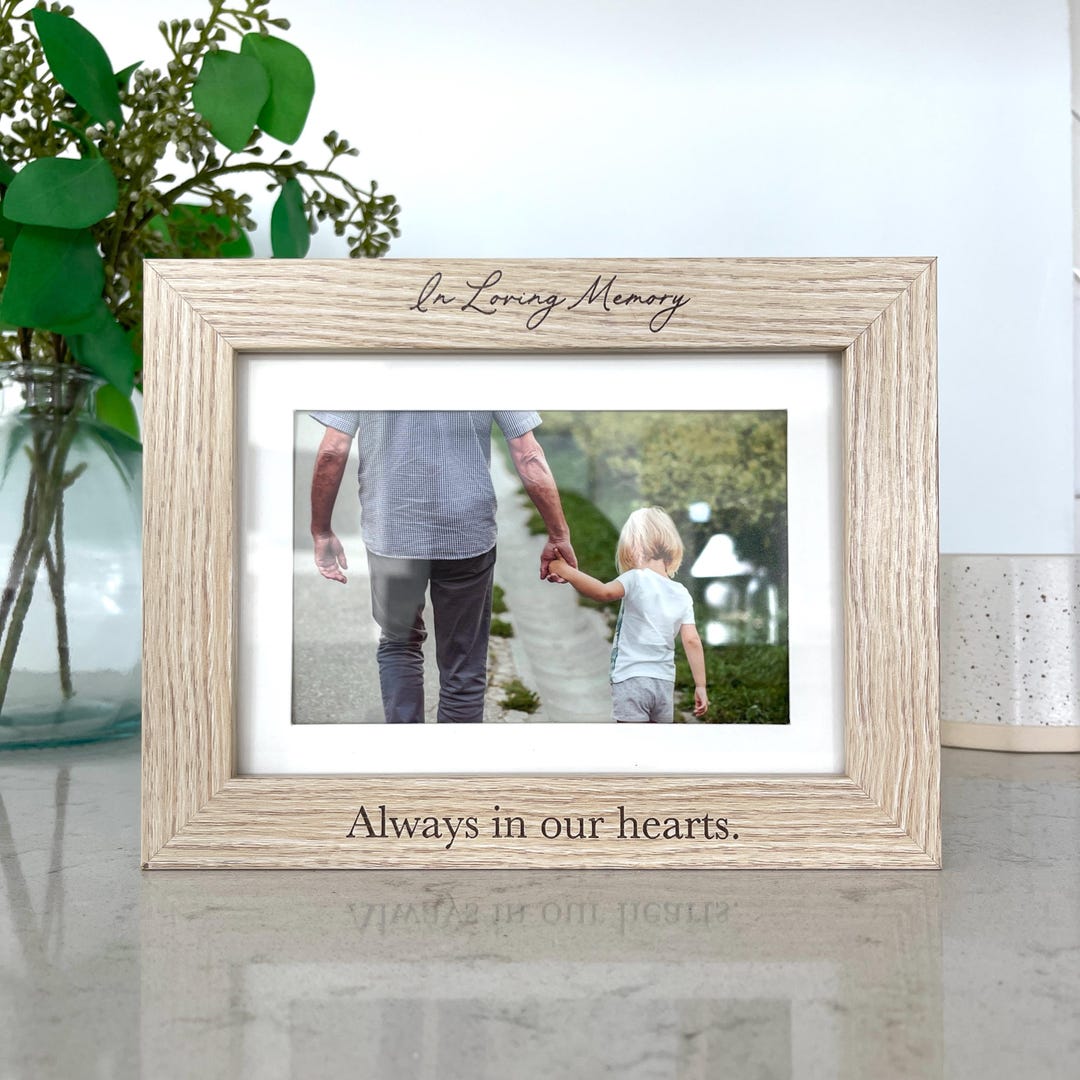 In Loving Memory Picture Frame, Memorial Picture Frame, Loss Picture ...