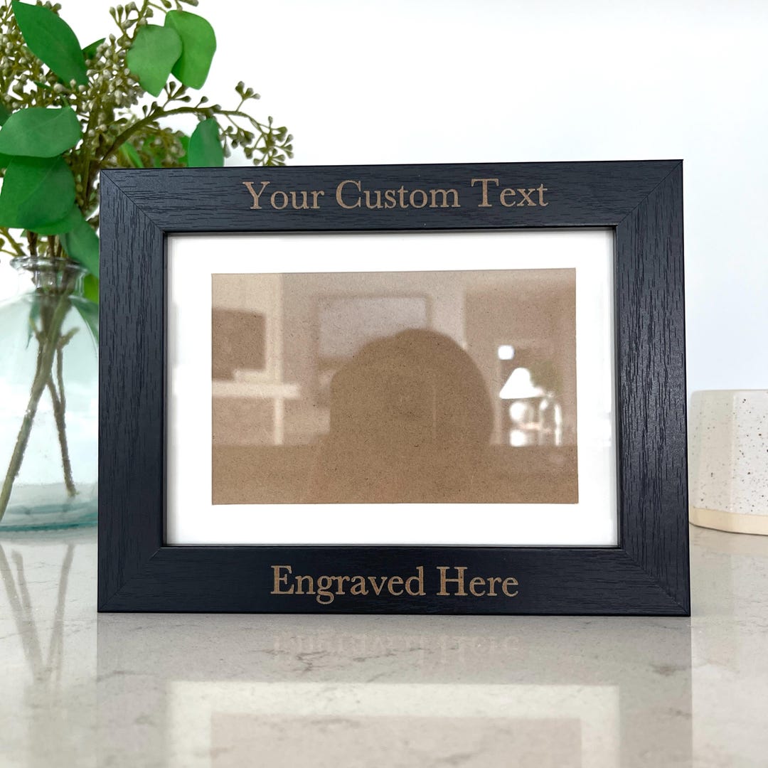 Custom Picture Frame, Custom Engraved Picture Frame, Custom Frame ...