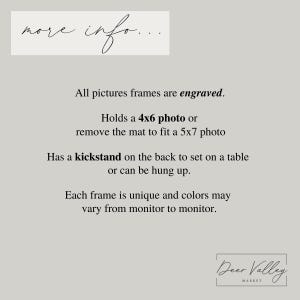 Engraved Name Picture Frame, Child's Name Picture Frame, Engraved Name ...