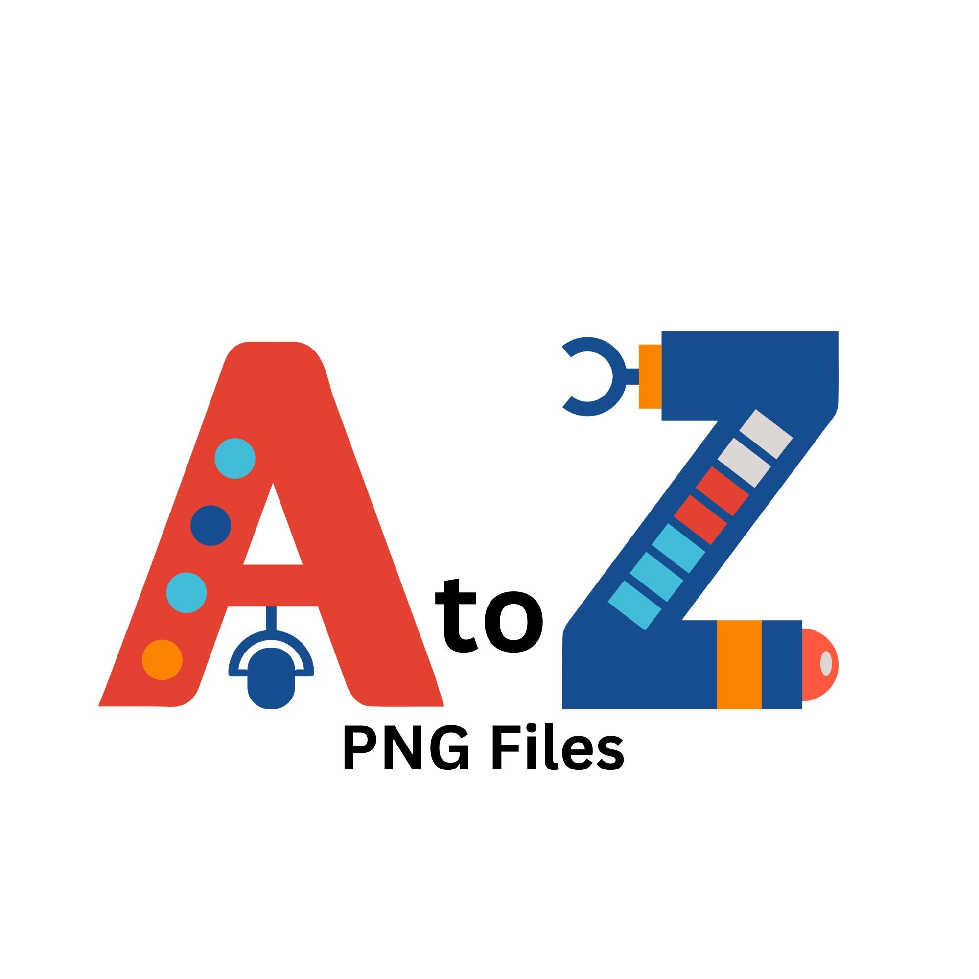 Robot Alphabet Letters Clip Art Set, PNG Files - Etsy