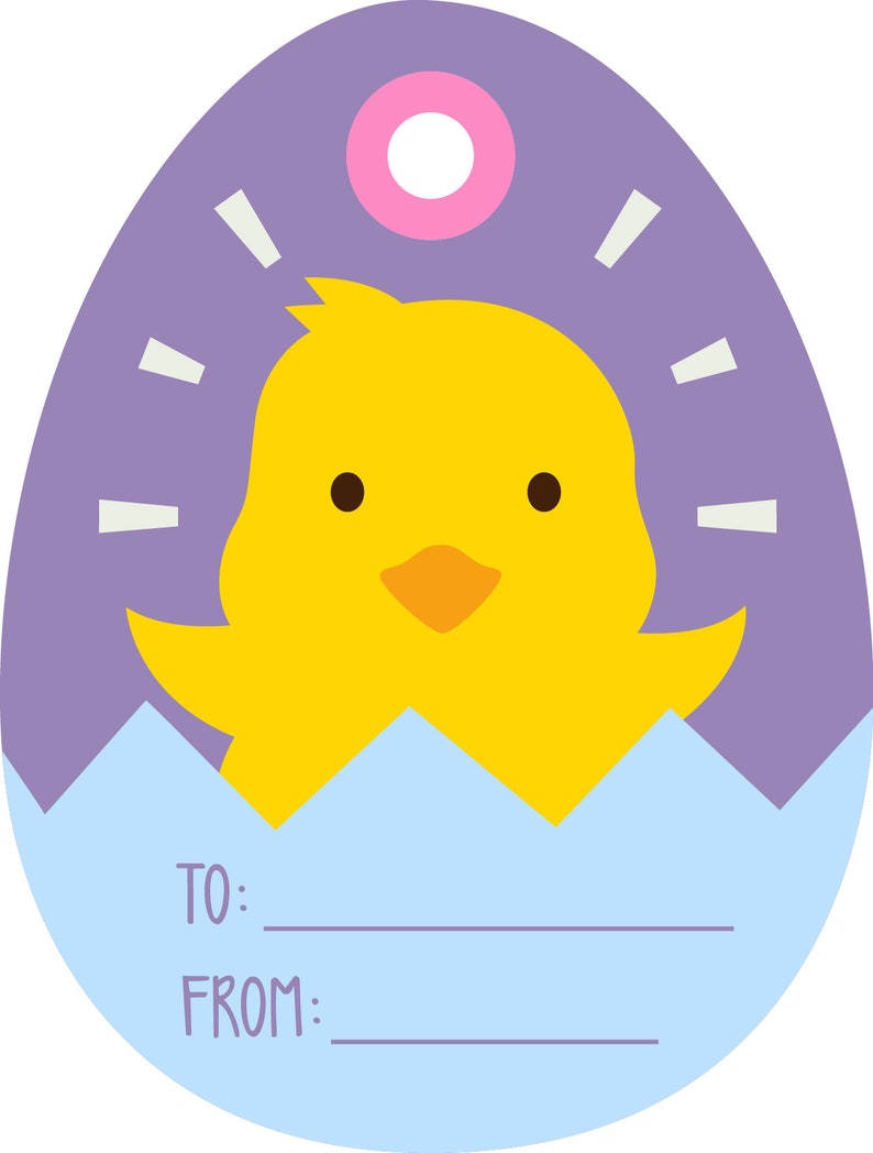 Easter Gift Tags Clip Art Set, PNG Files - Etsy