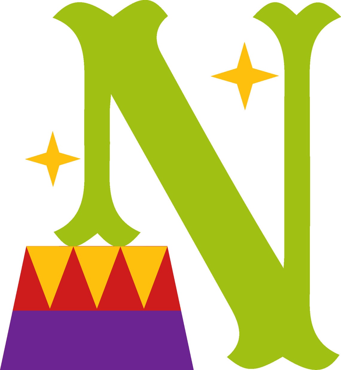 Circus Carnival Letters Clip Art Set PNG Files Digital Download - Etsy