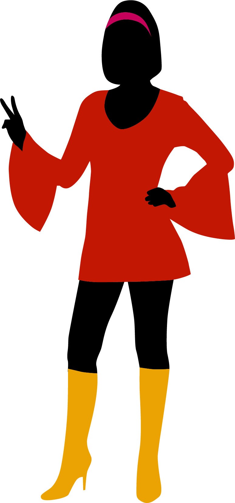 1970s People Fashion Silhouette Clip Art Set, PNG Files - Etsy