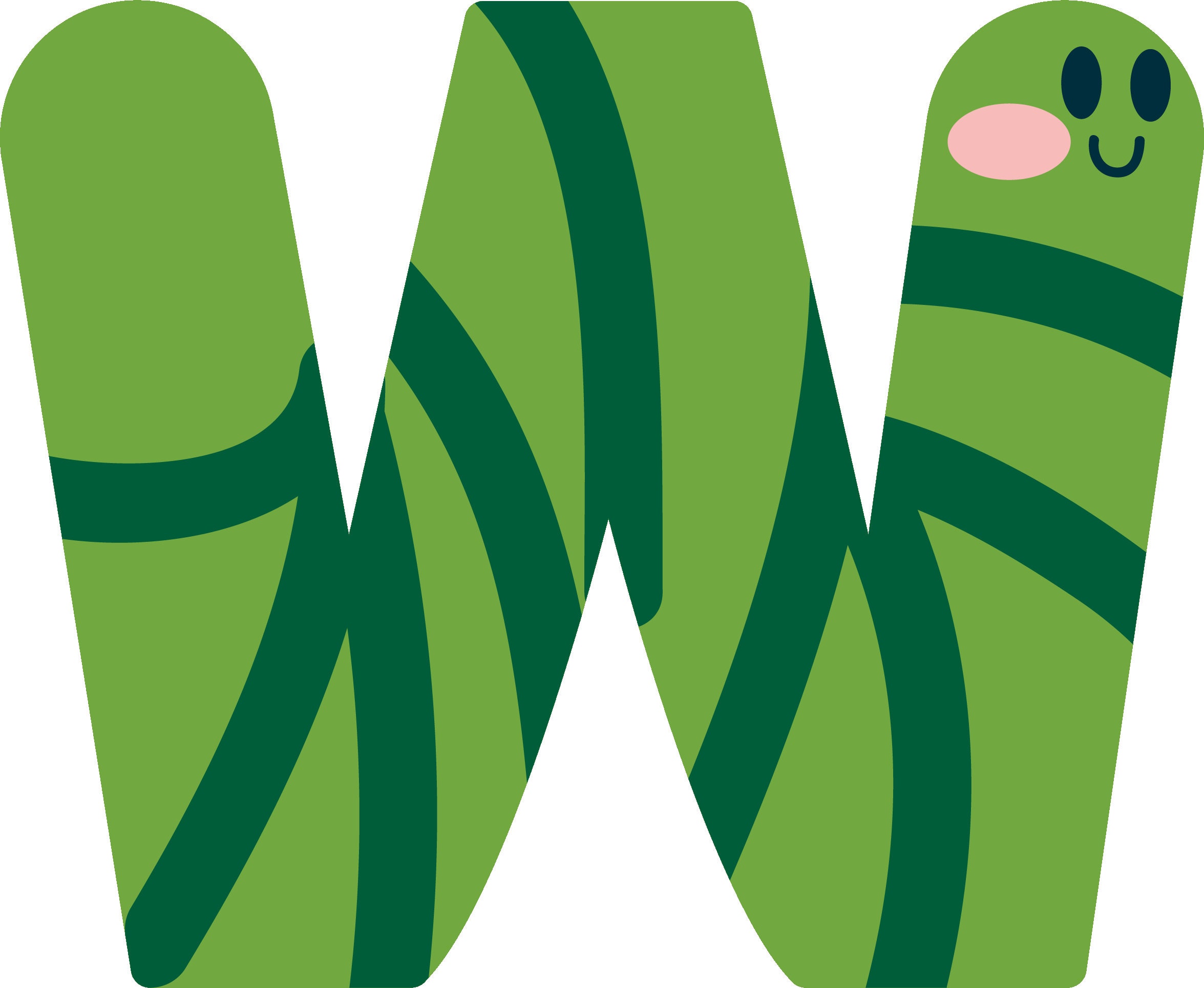 Cute Animal Alphabet Letters Clip Art Set, PNG Files Digital Download ...