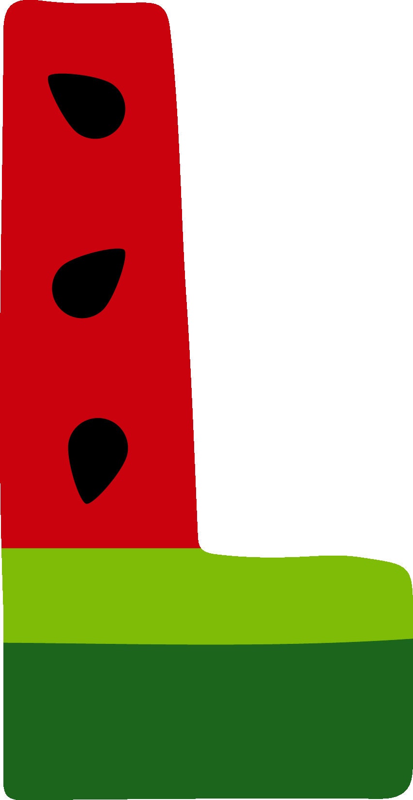 Watermelon Letters Clip Art Set Digital Download PNG Files - Etsy