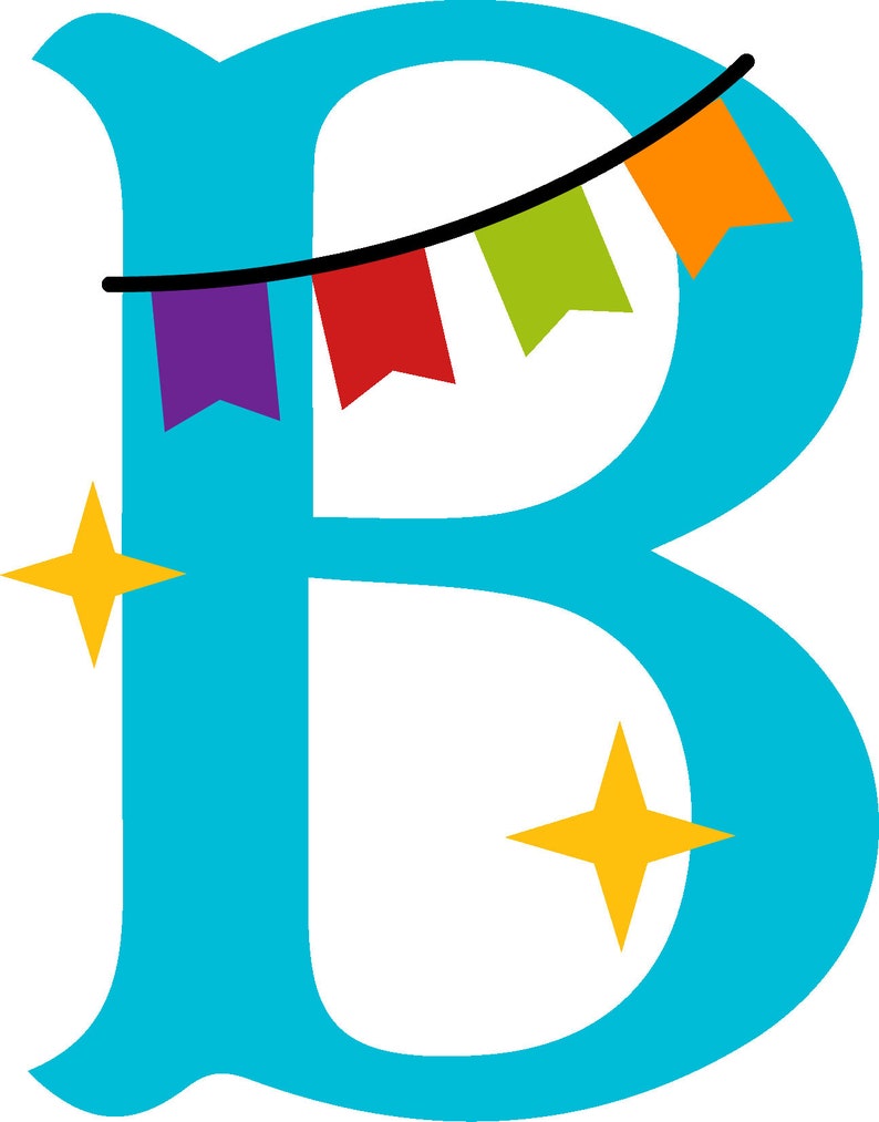 Circus Carnival Letters Clip Art Set PNG Files Digital Download - Etsy