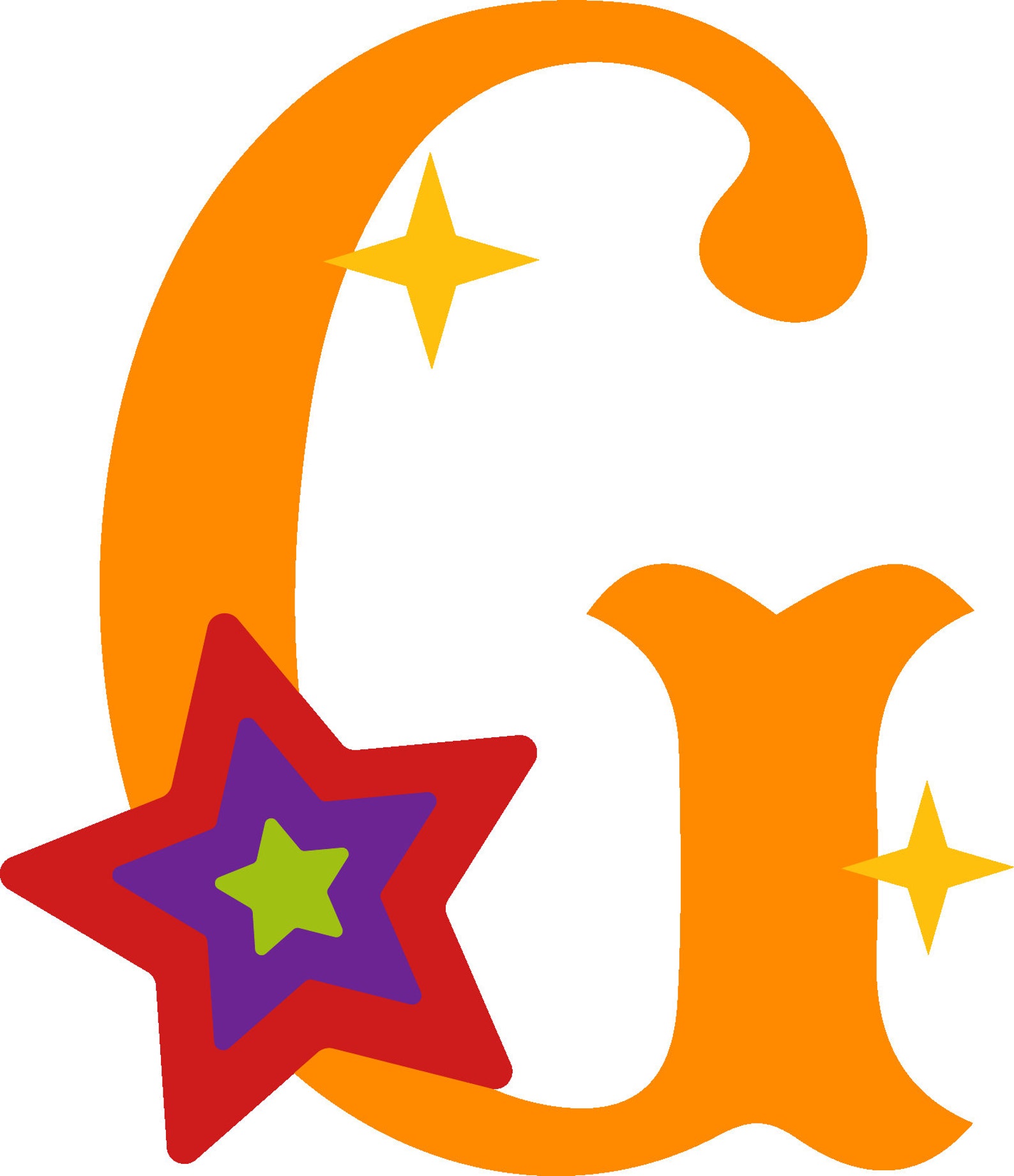 Circus Carnival Letters Clip Art Set PNG Files Digital Download - Etsy