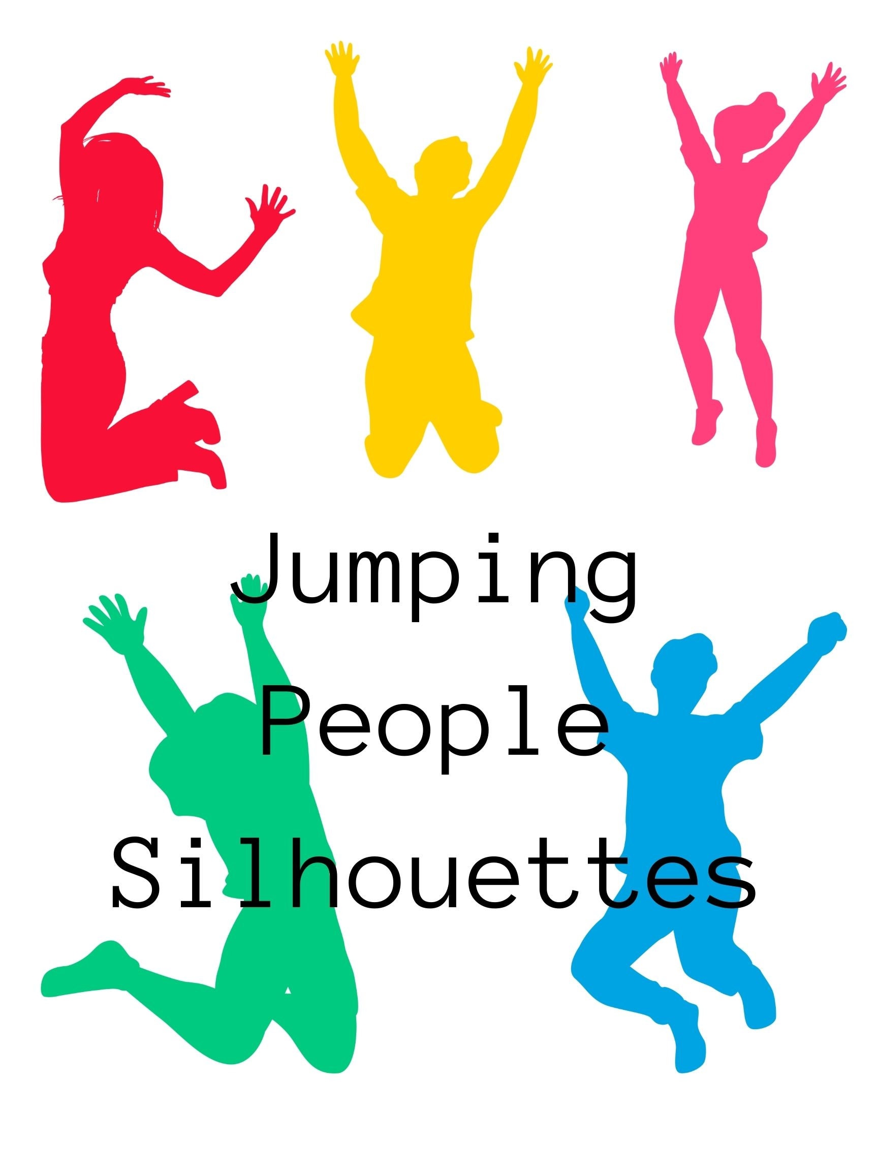 Png-jumping People Silhouette Clip Art Set PNG Files - Etsy