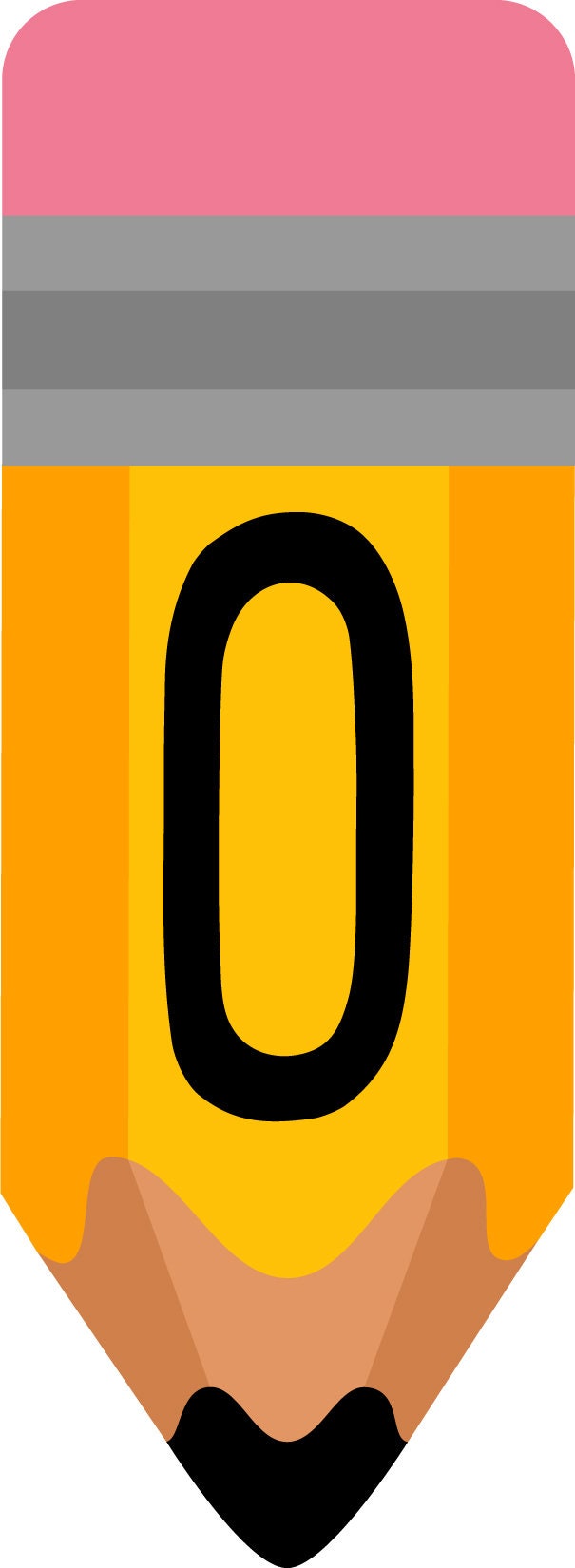 Pencil Alphabet Letters Clip Art Set PNG Files Digital Download - Etsy