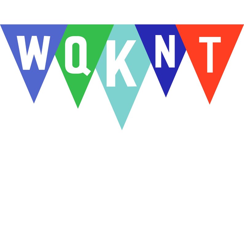 Bunting Flag Alphabet Letters Clip Art Set - Digital Download PNG Files ...