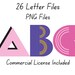 PNG File | Nostalgia Alphabet Letter Set | Digital Download - Etsy
