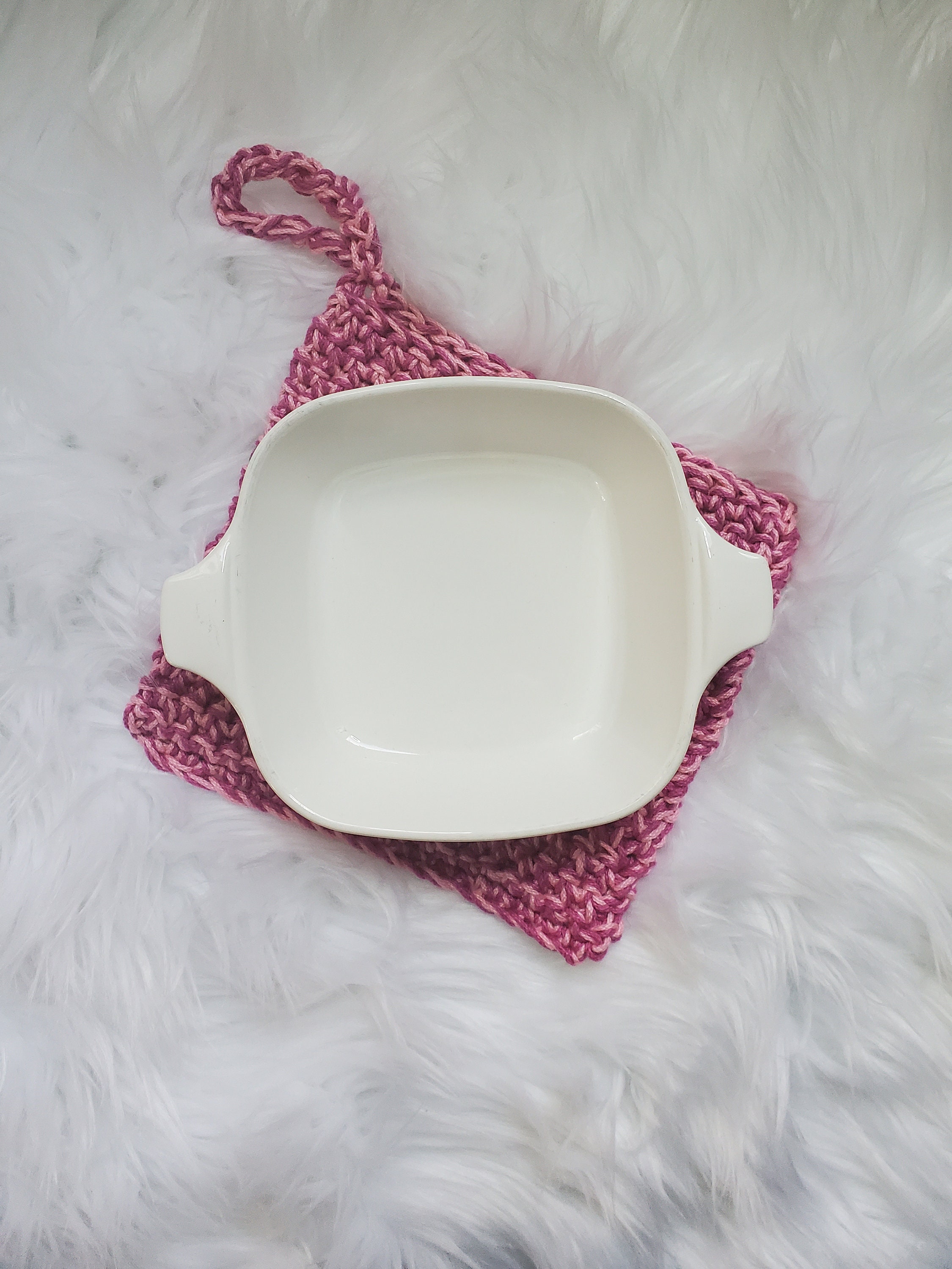 Knitted Pot Holder, Handmade Pot Holder, Kitchen Accessories, Baking ...