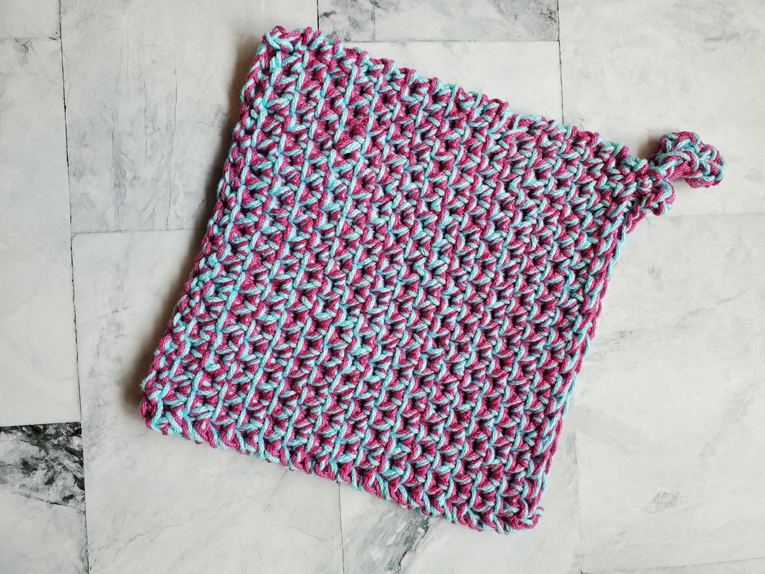 Knitted Pot Holder, Handmade Pot Holder, Kitchen Accessories, Baking ...