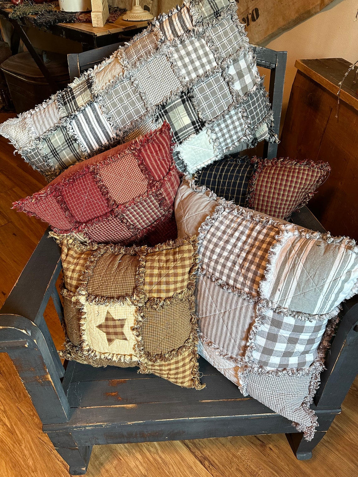 Handmade Rag Pillow Covers - Etsy