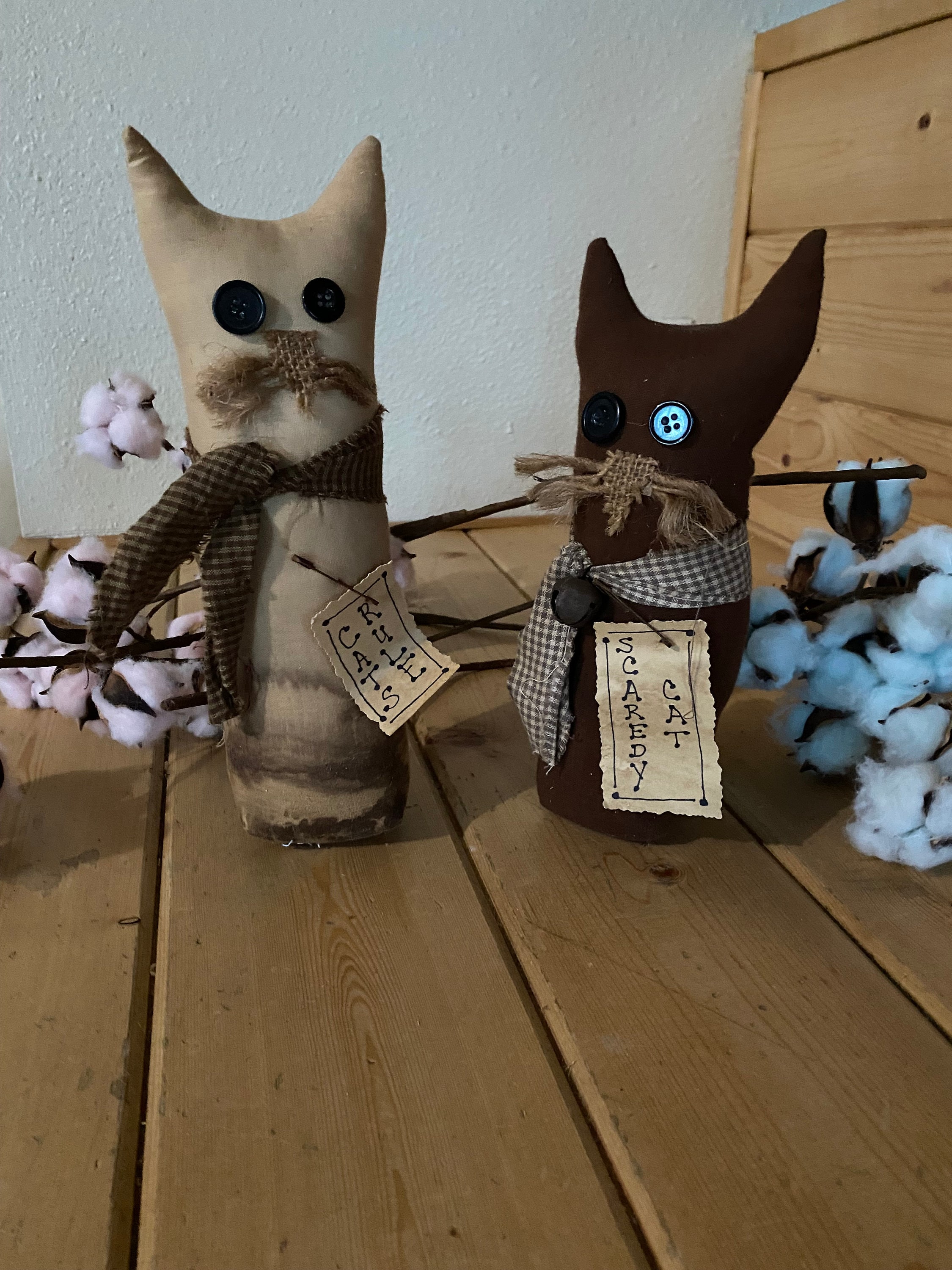 Primitive Handmade Cats - Etsy