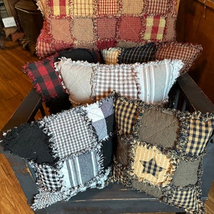 Handmade Bed Size Rag Pillow Covers - Etsy